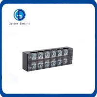 China Rectangle 15A 4p Double Row Screw 600V Electric Barrier Screw Terminal Blocks Tb Series for sale