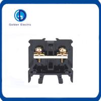 China Customization Tk Series DIN Rail Mount Type Terminal Blocks 600V Black Wire Connecting for sale