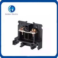 China Customization Tk Series DIN Rail Mount Type Terminal Blocks 600V Black Wire Connecting for sale