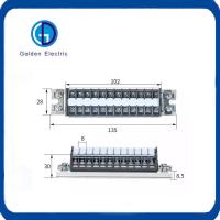 China 15A 20A 30A 10p 600V Combined Terminal Block Connector Board for Cable Stripping Length 8-9mm for sale