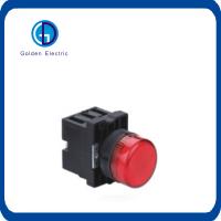 China Plastic Emergency Stop 22mm Mushroom Push Button with LED Bulb Type Screw Terminal for sale