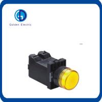 China Plastic Emergency Stop 22mm Mushroom Push Button with LED Bulb Type Screw Terminal for sale