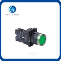 China Plastic Emergency Stop 22mm Mushroom Push Button with LED Bulb Type Screw Terminal for sale