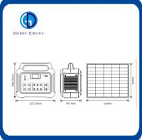 China 60W Long Lifespan Solar Lighting System Hight effciency With LED Bulb 15A for sale