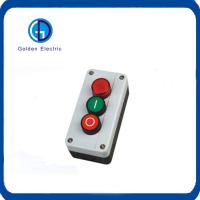 China 10A Push Button Start Stop Label No Nc Red Pilot Light Spring Return Control Box for sale