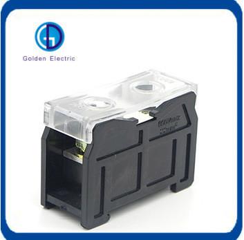 China Rectangle 1poles Black Terminal Block for Series 60bk 90A 600V Welding Connection for sale