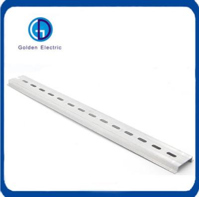 China 35mm *7.5mm Aluminum Mounting Slotted DIN Rail for 1m/2m Length and 4.8 X 25mm Hole Size for sale