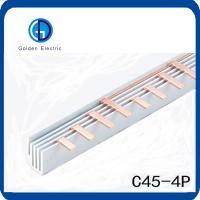 China C45 1p 2p 3p 4p Electric Pin Type Copper MCB Busbar with 63A Capacity for sale