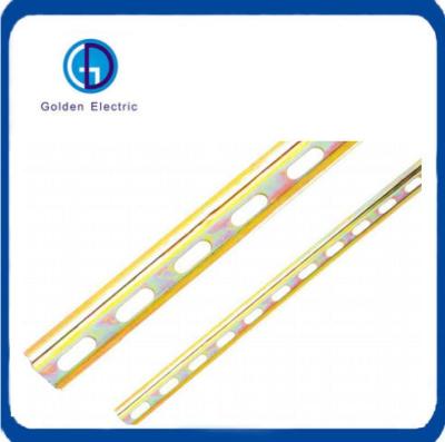 China DIN Rail 15mm Width 5.5mm Height of 1 or 2 Meter M4 M6 Fixed Hole Industrial Silicon Steel for sale