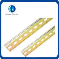 China DIN Rail 15mm Width 5.5mm Height of 1 or 2 Meter M4 M6 Fixed Hole Industrial Silicon Steel for sale