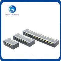 China Tb Series Screw Fixed Barrier Terminal Block with Transparent Cover Material Resin for sale