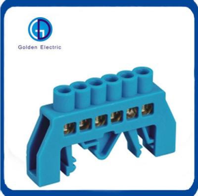 China Transparent Cover Material as Resin 600V Customized Plastic Copper Screw Terminal Block for sale