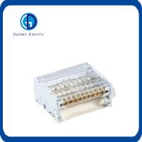 China Brass PP Terminal Block Screw 125A Connection Box Wiring Distribution Block Junction Box for sale