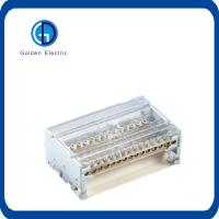 China Brass PP Terminal Block Screw 125A Connection Box Wiring Distribution Block Junction Box for sale