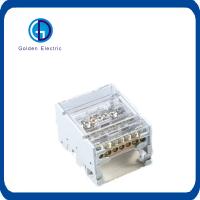 China Brass PP Terminal Block Screw 125A Connection Box Wiring Distribution Block Junction Box for sale