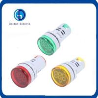 China Single-Phase Digital Display 22mm 12V LED Indicator Signal Lamp for 6V/12V/24V/36V/48V for sale