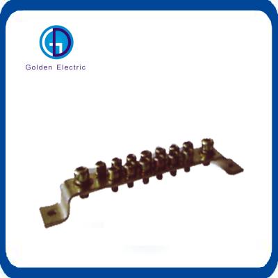 China 100cm Length Conducting Electrical Screw Wire Brass Connector Earth Bar Terminal Block for sale