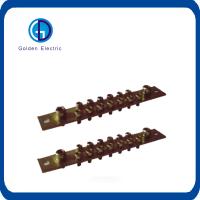 China 100cm Length Conducting Electrical Screw Wire Brass Connector Earth Bar Terminal Block for sale