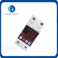 China 63A 230V DIN Rail Over/Under Voltage Current Protector with Kwh Energy Meter for sale