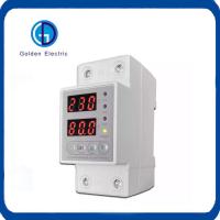 China Dual LED Display 40A 63A 80A 220V 230V Adjustable Over Under Voltage Current Protective Device Protector Relay for sale