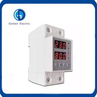 China Dual LED Display 40A 63A 80A 220V 230V Adjustable Over Under Voltage Current Protective Device Protector Relay for sale