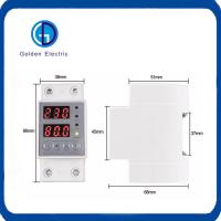 China Dual LED Display 40A 63A 80A 220V 230V Adjustable Over Under Voltage Current Protective Device Protector Relay for sale