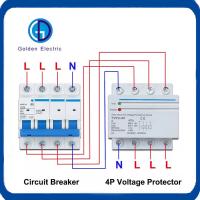 China 380V 60A DIN Rail Voltage Protective Device Auto Recovery with Three Phase for sale