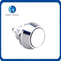 China Small Size Metal Push Button Switch 12mm LED Waterproof Flat Round for sale