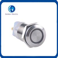 China High Head 12mm 12V Metal Momentary Switch Illuminated with Single Pole for sale