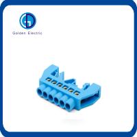 China 63A 125A Environmental Protection Copper Bass Bar 6p Blue Neutral Earthing Terminal Blocks for sale