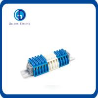 China 63A 125A Environmental Protection Copper Bass Bar 6p Blue Neutral Earthing Terminal Blocks for sale