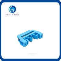 China 63A 125A Environmental Protection Copper Bass Bar 6p Blue Neutral Earthing Terminal Blocks for sale