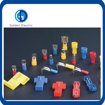 China Insulated Fork Cable Lugs Nylon/Brass Plug-in Terminal Cable Electrical Connectors for sale
