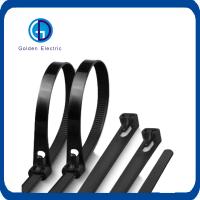 China 100 Pack of Black CE UL Nylon Zip Ties Strong and 80mm-1220mm Length 1.8mm-9mm Width for sale