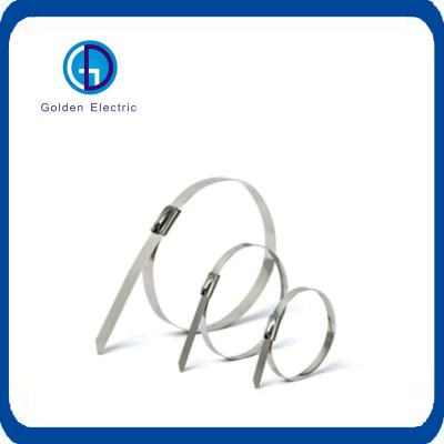 China Length80mm-1220mm Width1.8mm-9mm Stainless Steel Self Locking Ball Lock Zip Wire Tie for sale