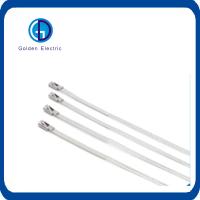China 8-175kgs Tensile Strength Metal Cable Straps Stainless Steel Wire Ties with Locking Teeth for sale