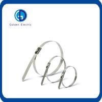 China 8-175kgs Tensile Strength Metal Cable Straps Stainless Steel Wire Ties with Locking Teeth for sale
