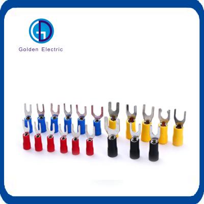 China Entry Chamfered Entry SV Fork Type Wire Connectors for 0.5mm2-6mm2 Wire Range Terminal for sale