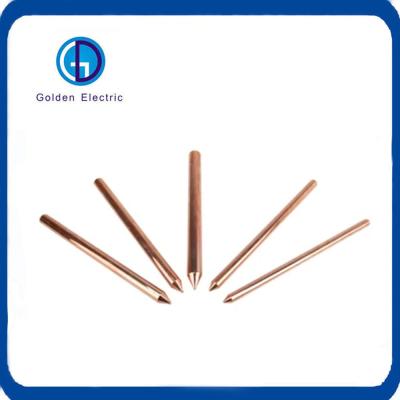 China Electric Fence Lightning Protection Working Earthing Rod with Clamp Length 1.2m-3.0m for sale