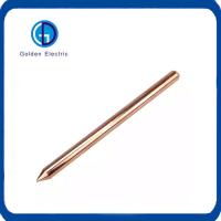 China Electric Fence Lightning Protection Working Earthing Rod with Clamp Length 1.2m-3.0m for sale