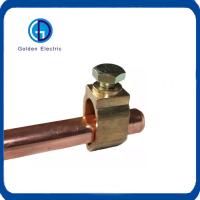 China Electric Fence Lightning Protection Working Earthing Rod with Clamp Length 1.2m-3.0m for sale