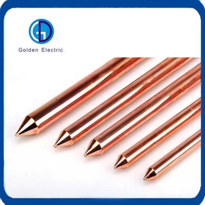 China High Voltage Copper-Bonded Steel Ground Earthing Rods for Secure Electrical Grounding for sale