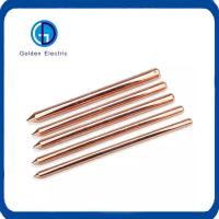 China High Voltage Copper-Bonded Steel Ground Earthing Rods for Secure Electrical Grounding for sale