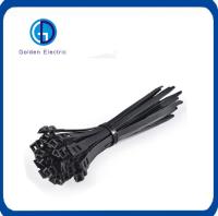 China Custom Logo Printed Fire Rating 94V2 PA66 Nylon 66 Double Locking Cable Ties Zip Ties for sale