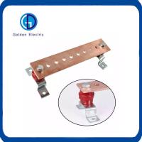 China Grounding System Copper Grounding Earth Busbar with Insulators and Thickness 3mm-20mm for sale