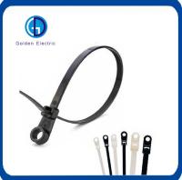China Push Fit Mountable Head Cable Tie with Round Head Different Sizes and Specifications Nylon for sale