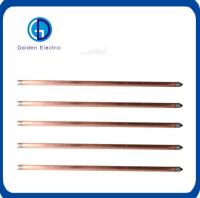 China 12.7-25mm Electrical Earthing Solid Copper and Stainless Steel Rod Busbar Standard mm for sale