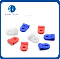 China Fire-Proof Level 94V-2 Plastic Nylon R Type Cable Clamp 6.35-7.9mm Cable Holder Clip for sale