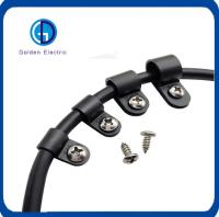 China Fire-Proof Level 94V-2 Plastic Nylon R Type Cable Clamp 6.35-7.9mm Cable Holder Clip for sale