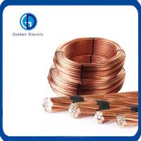 China Round Wire Copper Clad Steel Ground Wire for Earthing 16mm2 25mm2 35mm2 50mm2 70mm2 for sale